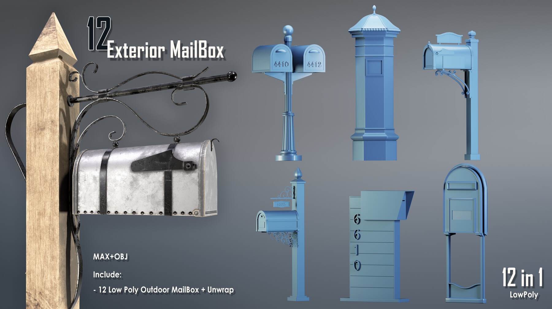 ArtStation - Exterior Mailbox | Game Assets