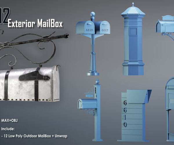 ArtStation - Exterior Mailbox | Game Assets