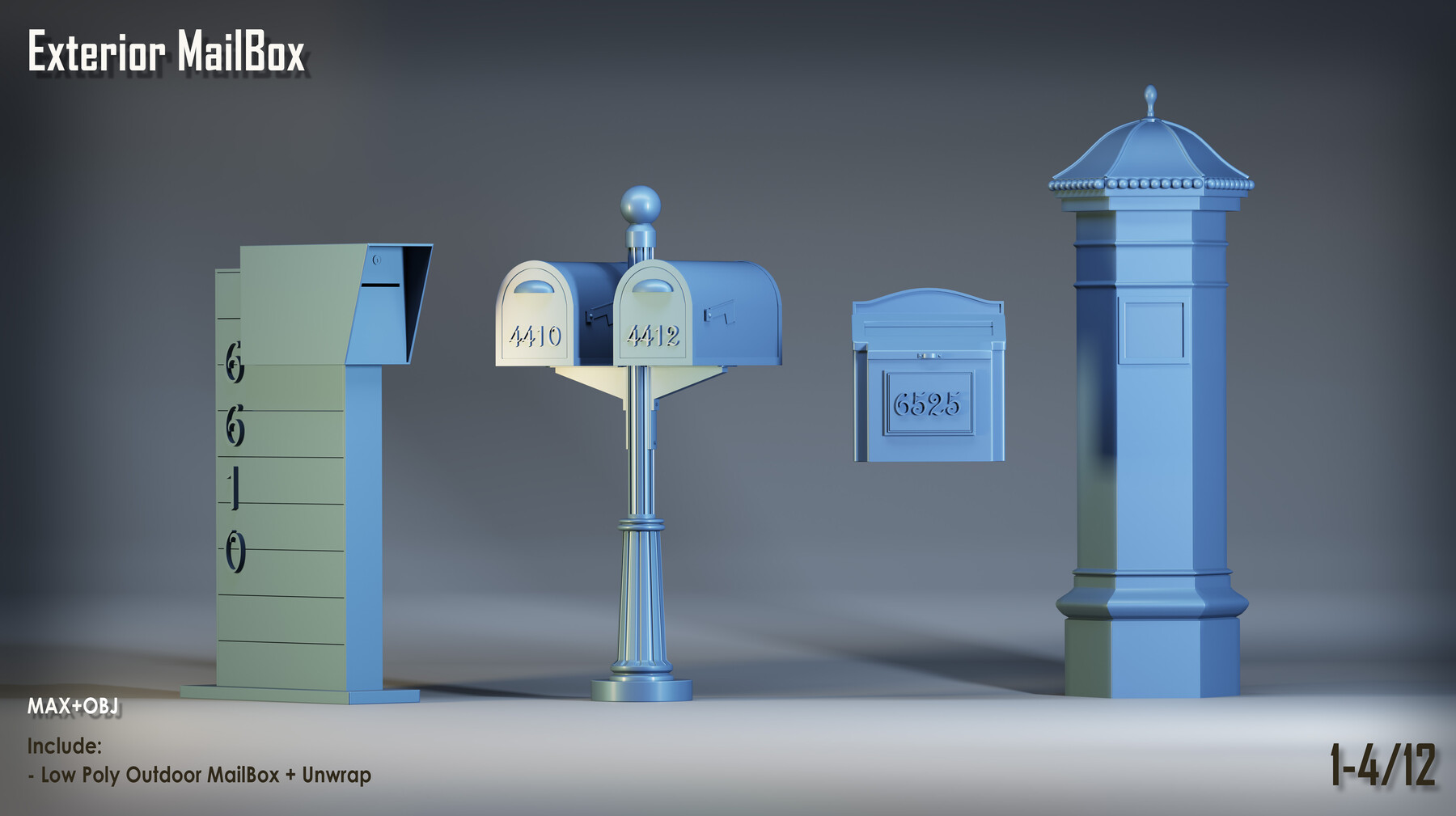 ArtStation - Exterior Mailbox | Game Assets