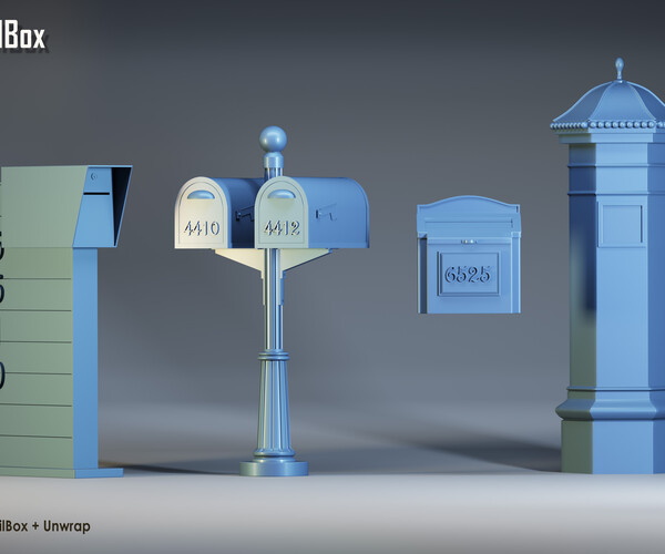 ArtStation - Exterior Mailbox | Game Assets