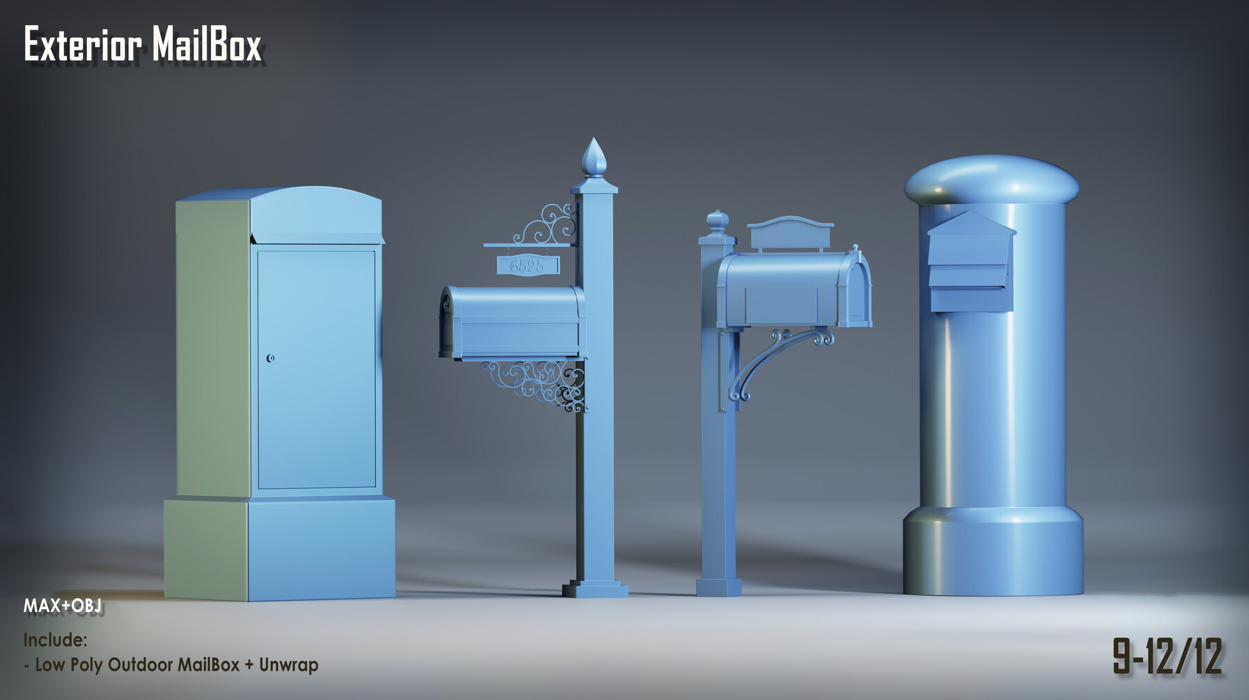 ArtStation - Exterior Mailbox | Game Assets