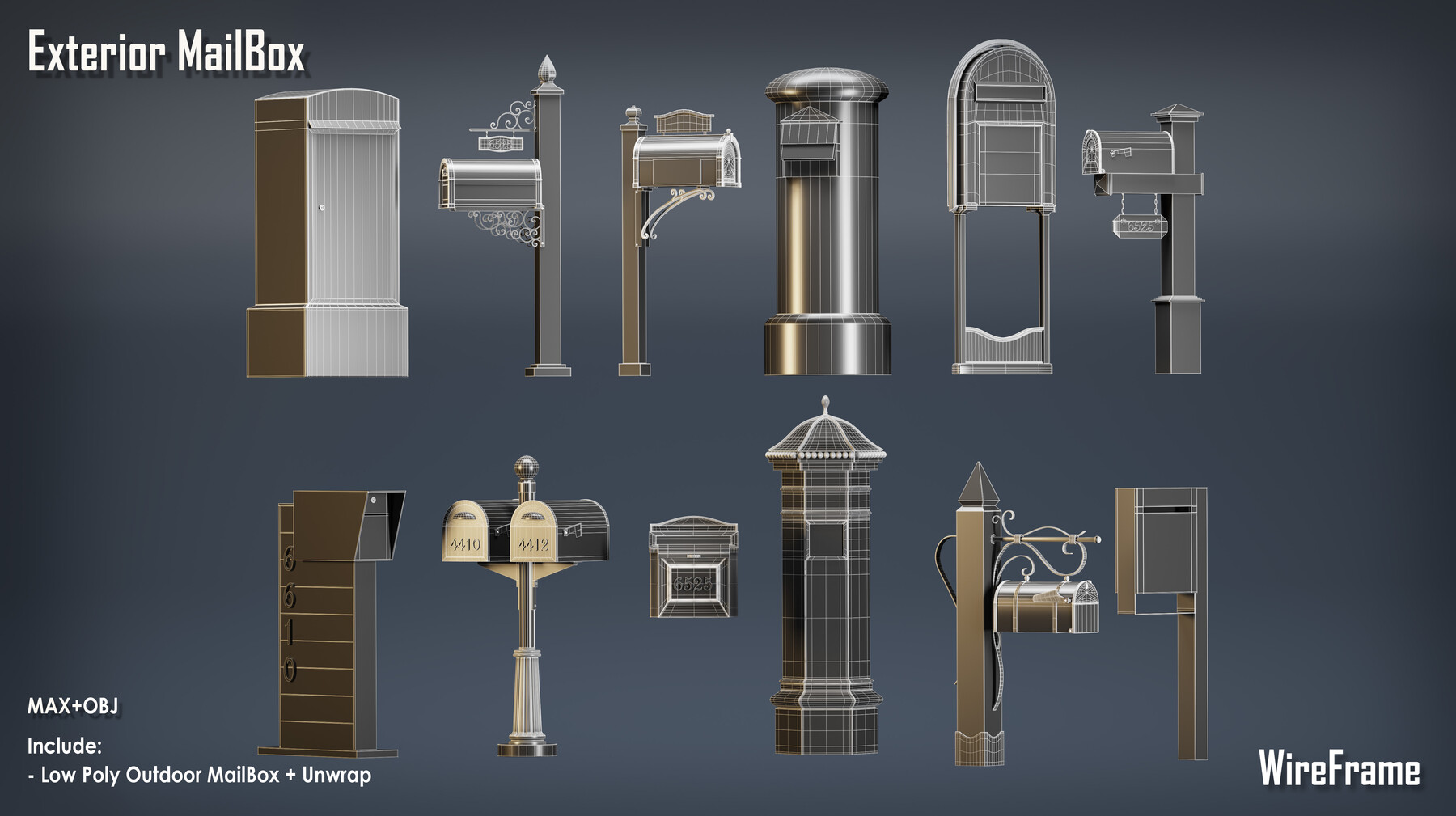 ArtStation - Exterior Mailbox | Game Assets