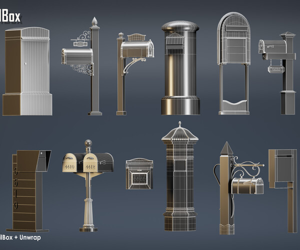 ArtStation - Exterior Mailbox | Game Assets