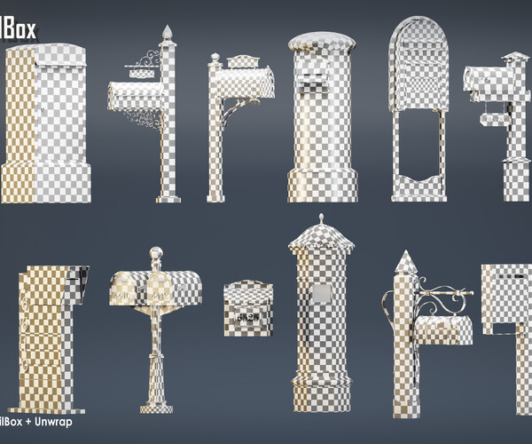 ArtStation - Exterior Mailbox | Game Assets