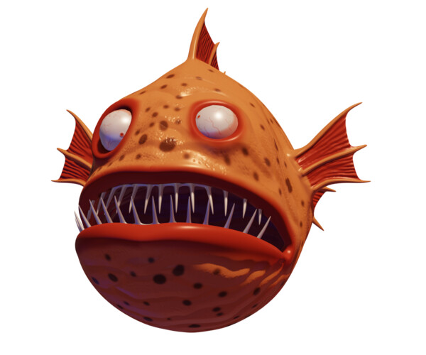 ArtStation - creepy fish | Game Assets