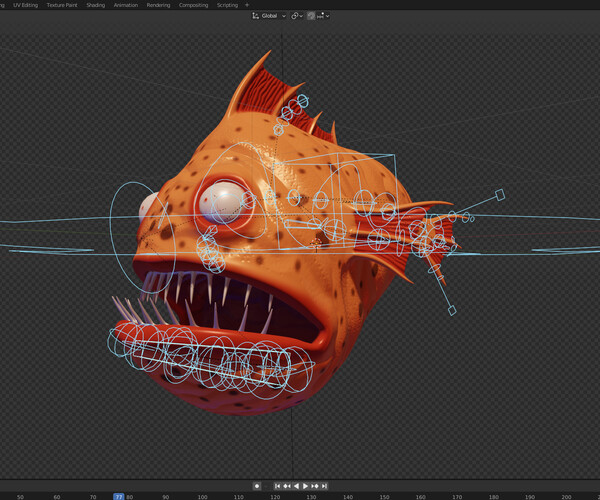 ArtStation - creepy fish | Game Assets