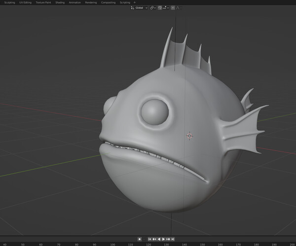 ArtStation - creepy fish | Game Assets