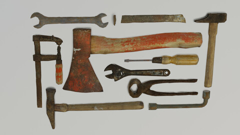 ArtStation - TOOLS SET GAME READY LOW POLY | Resources