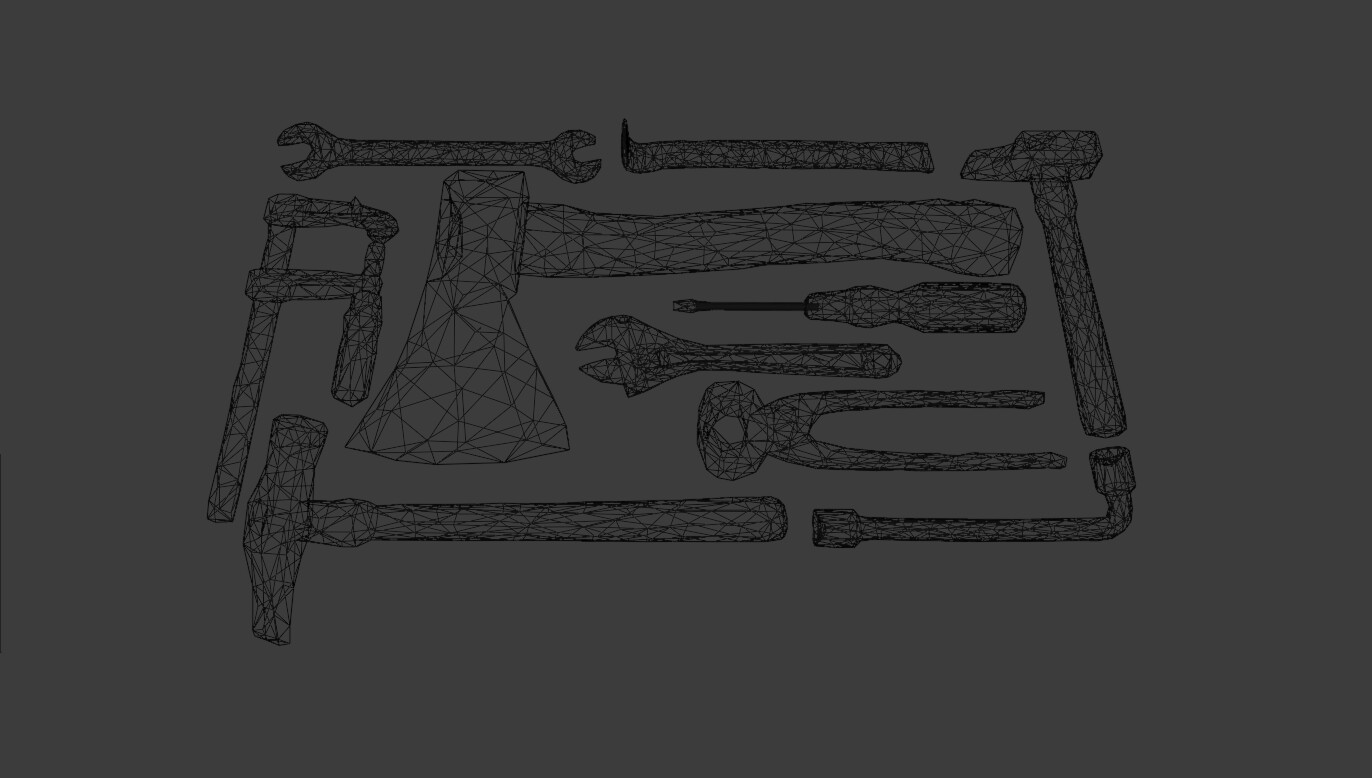 ArtStation - TOOLS SET GAME READY LOW POLY | Resources
