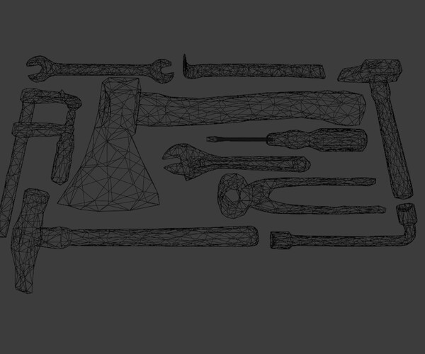 ArtStation - TOOLS SET GAME READY LOW POLY | Resources
