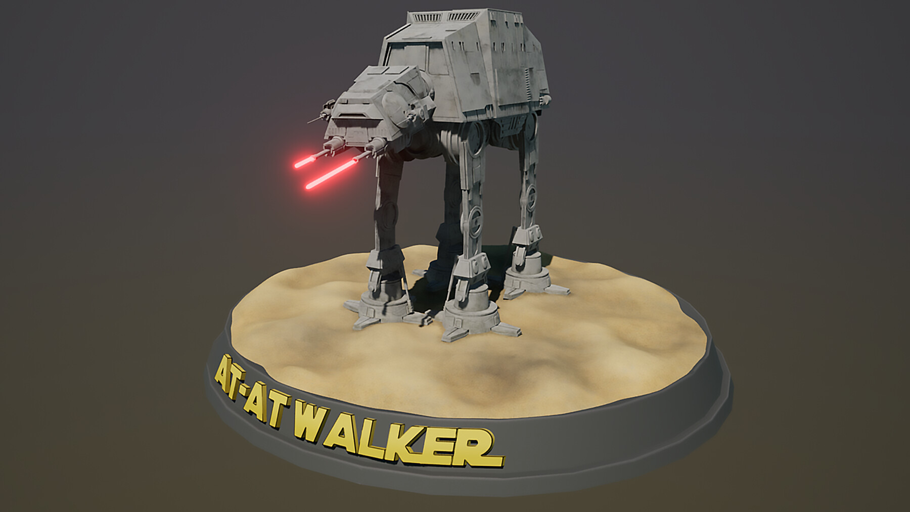 Artstation Blender 3 To Unreal Engine 5 Star Wars At At Walker Scene