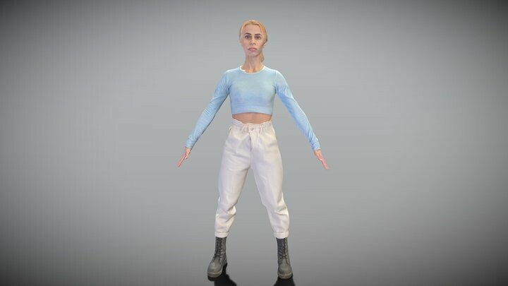 ArtStation - Cute woman ready for animation 363 | Game Assets