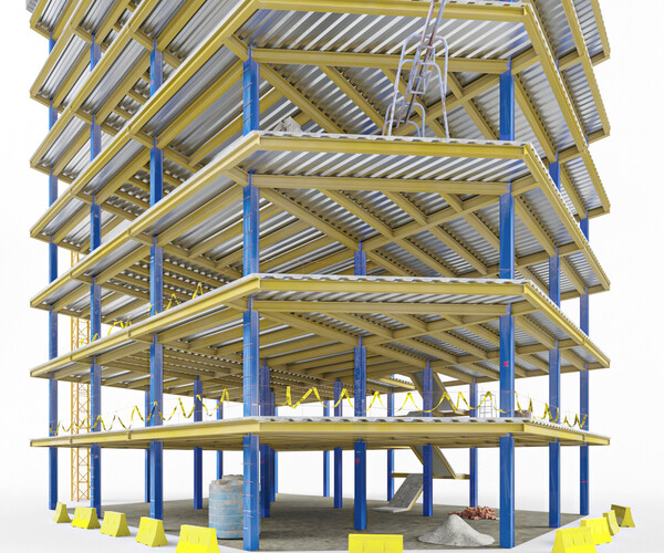 ArtStation - Steel Frame Building | Resources