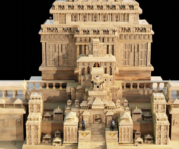 ArtStation - Mahishmati main palace 3D Model | Resources