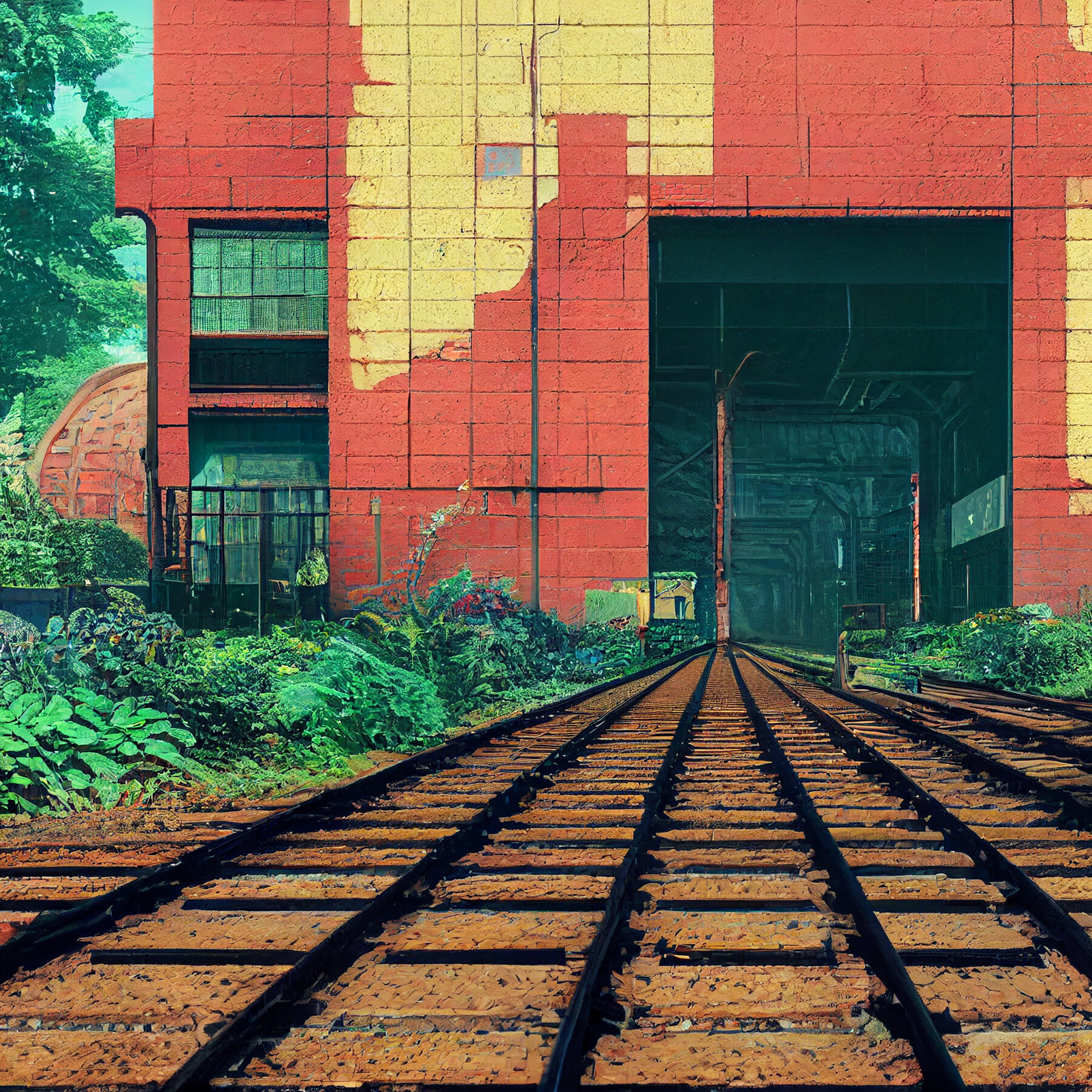 ArtStation - Abandoned places, trains. Pack | Artworks