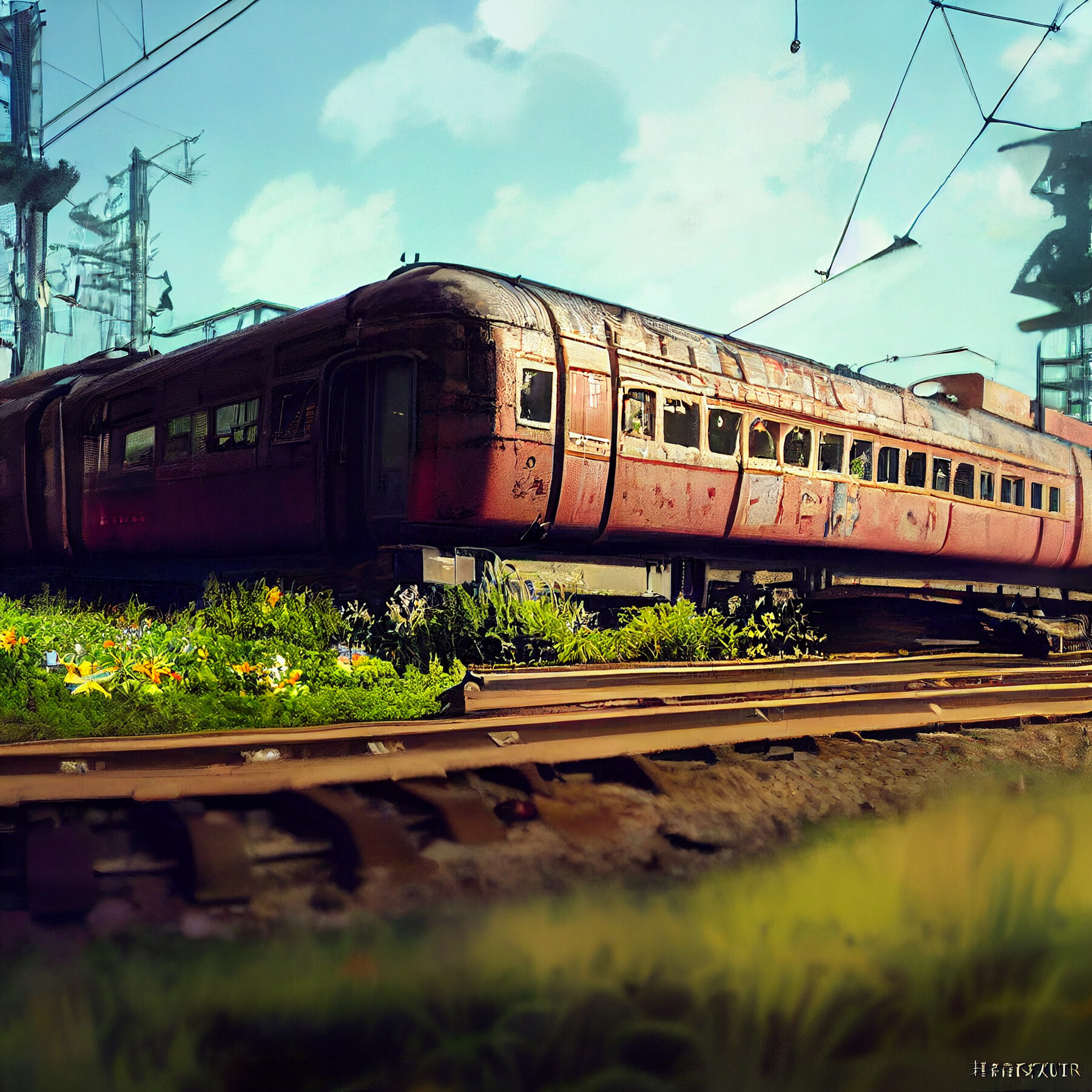 ArtStation - Abandoned places, trains. Pack | Artworks