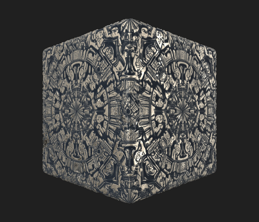 ArtStation - AI painting generate 20 Carved materials package | Resources