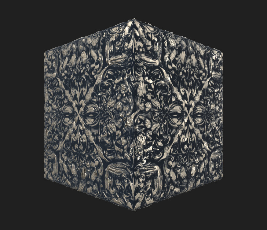 ArtStation - AI painting generate 20 Carved materials package | Resources