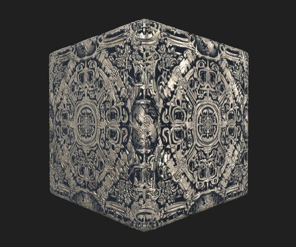 ArtStation - AI painting generate 20 Carved materials package | Resources