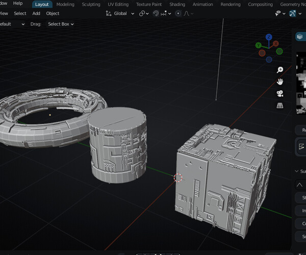 ArtStation - Scifi Surface Detail - Blender Addon | Resources