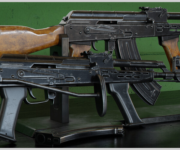 ArtStation - Hungarian AKs, AKM-63 - AMD-65 | Game Assets