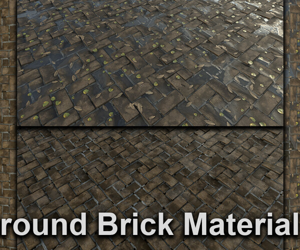 ArtStation - Ground Brick Material 8 | Game Assets