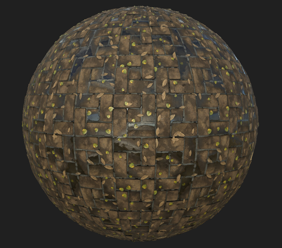 ArtStation - Ground Brick Material 8 | Game Assets