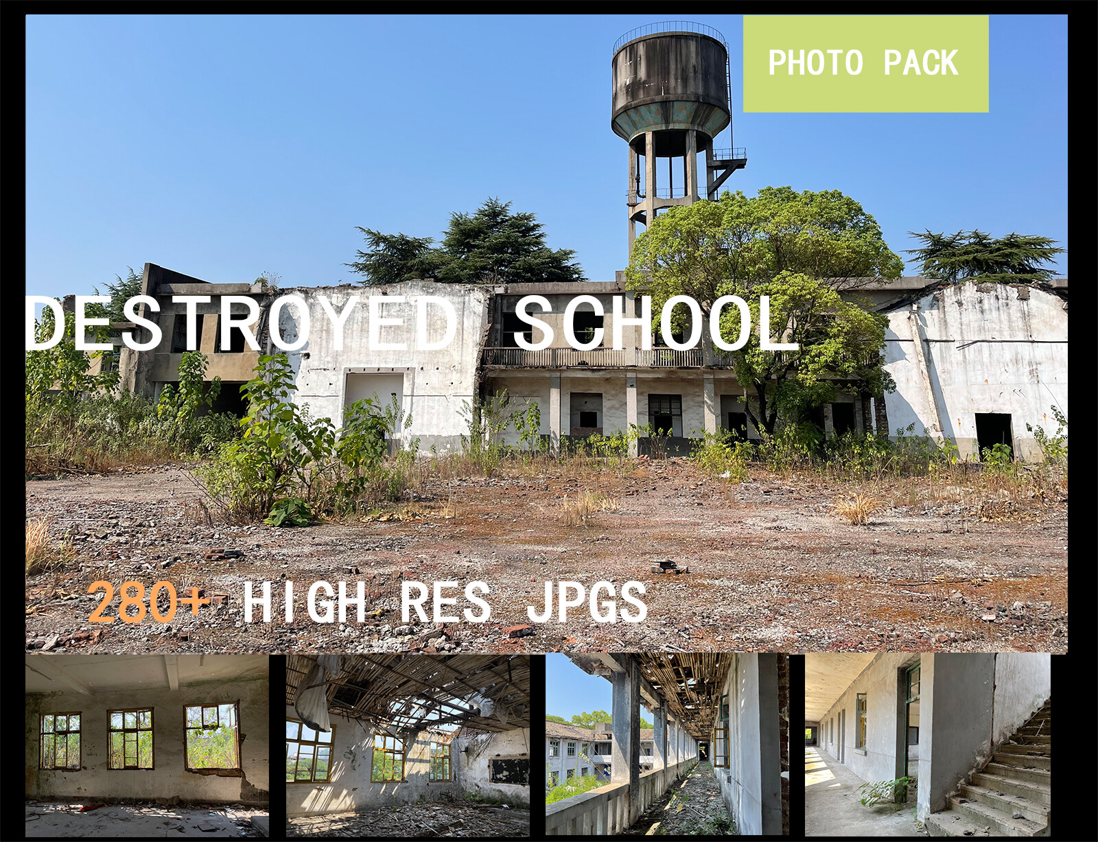 ArtStation - DESTROYED SCHOOL - Ref Pack | Resources