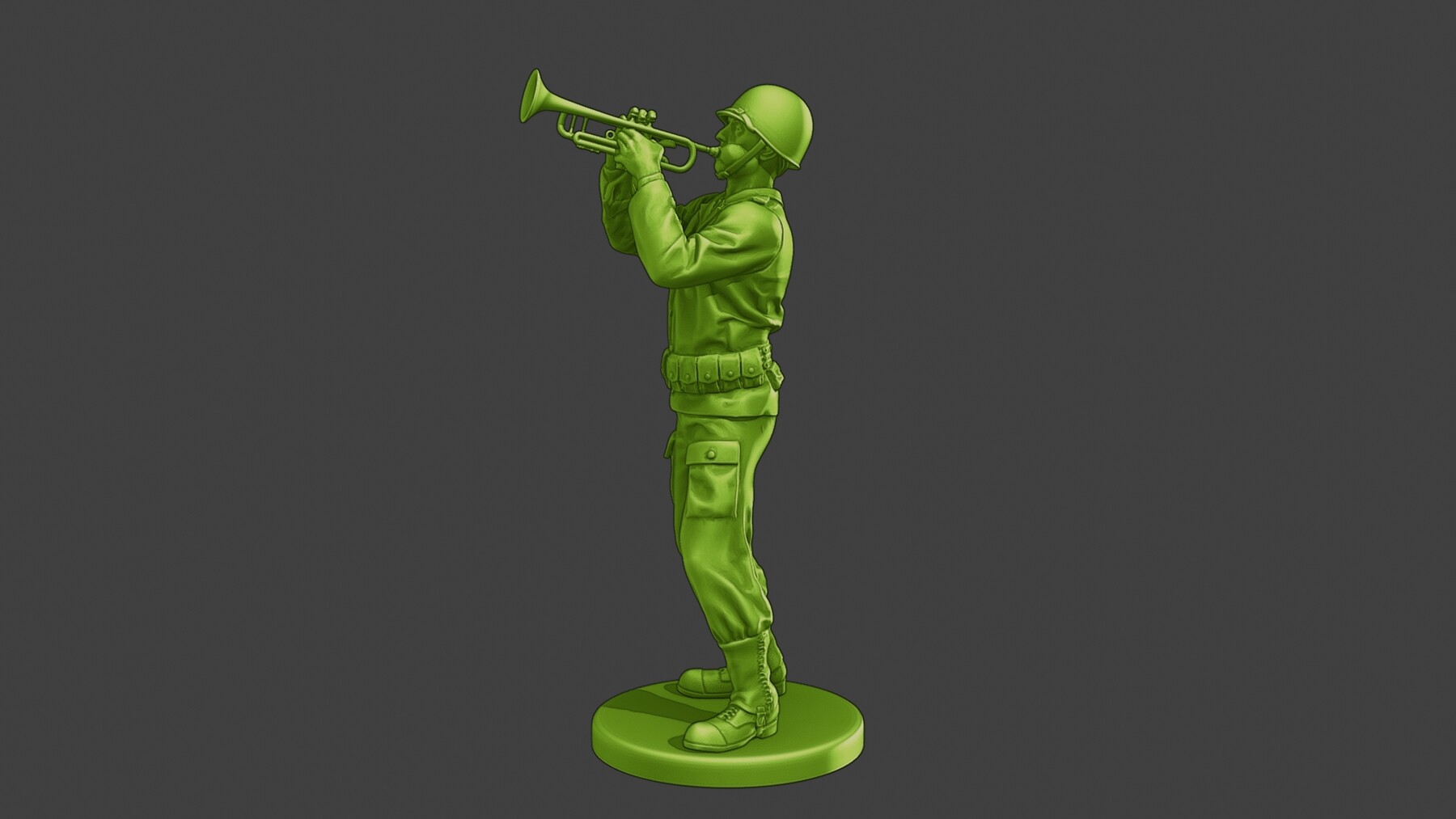 ArtStation - American soldier ww2 Trumpet A15 | Resources