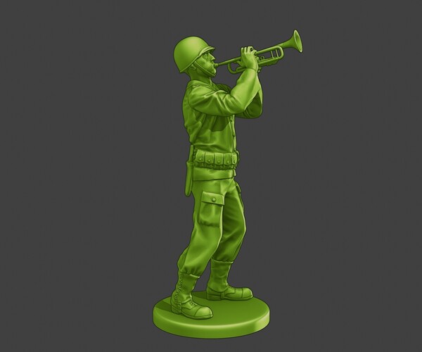 ArtStation - American soldier ww2 Trumpet A15 | Resources