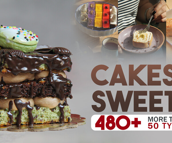 ArtStation - Collection of sweets + 480 pictures (50 types) vol.1 | Resources