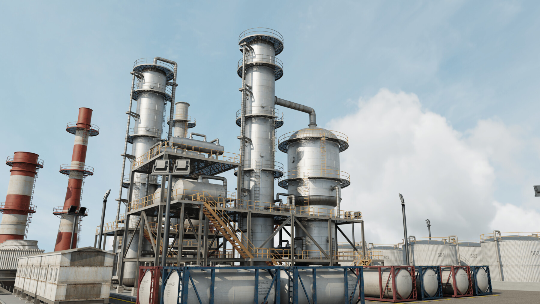 ArtStation - Refinery Unit Scene | Game Assets