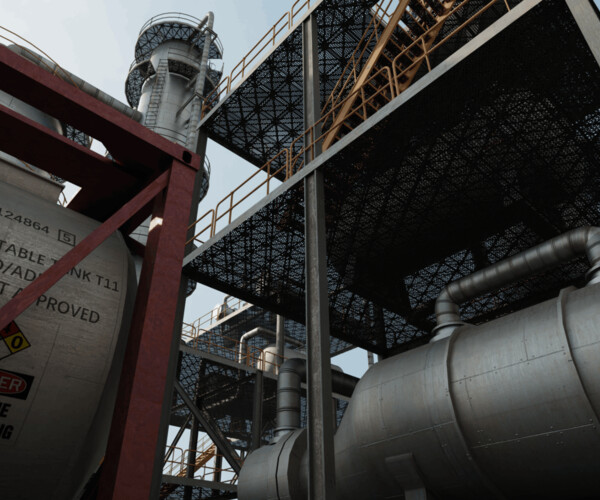ArtStation - Refinery Unit Scene | Game Assets