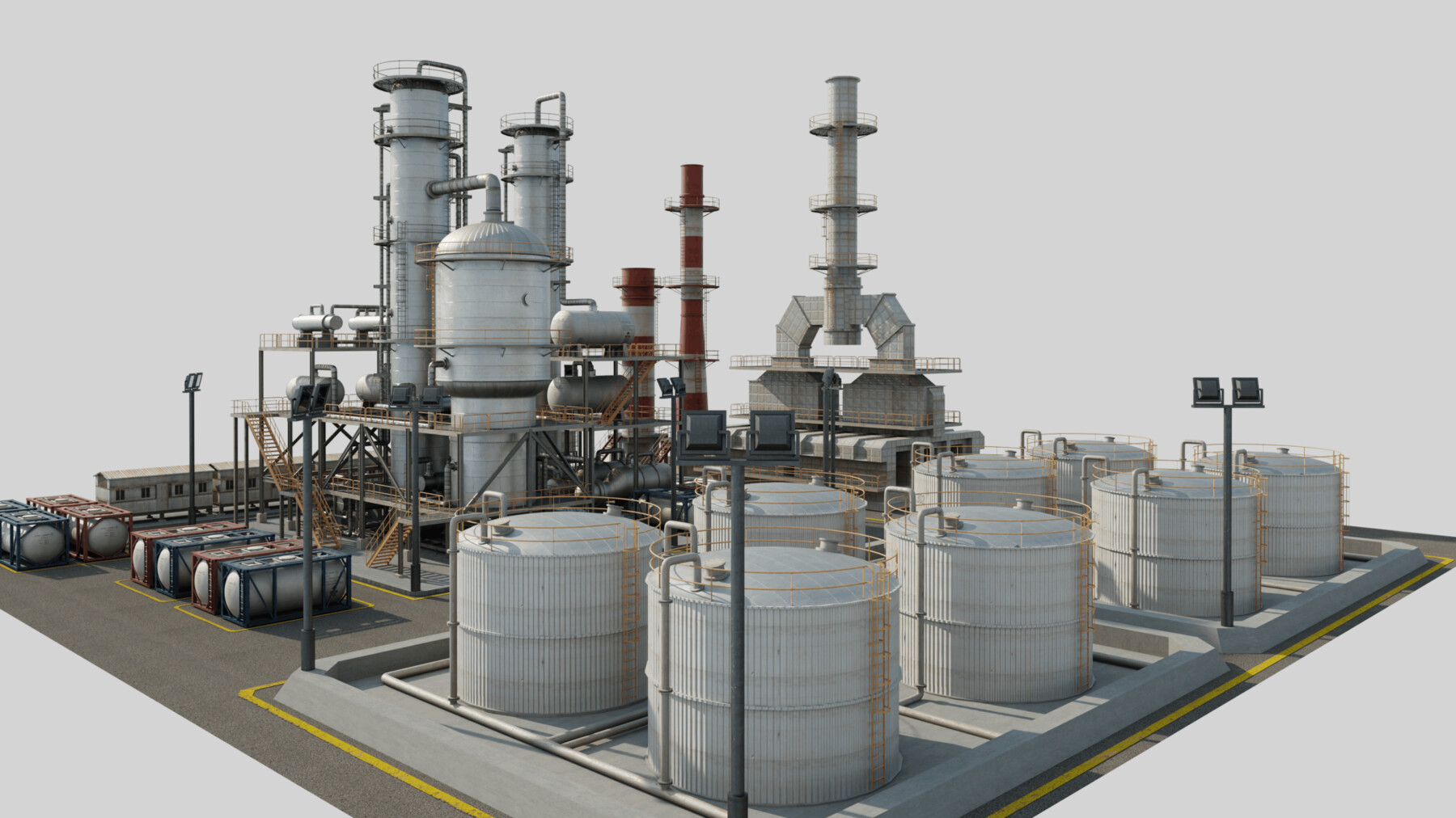 ArtStation - Refinery Unit Scene | Game Assets