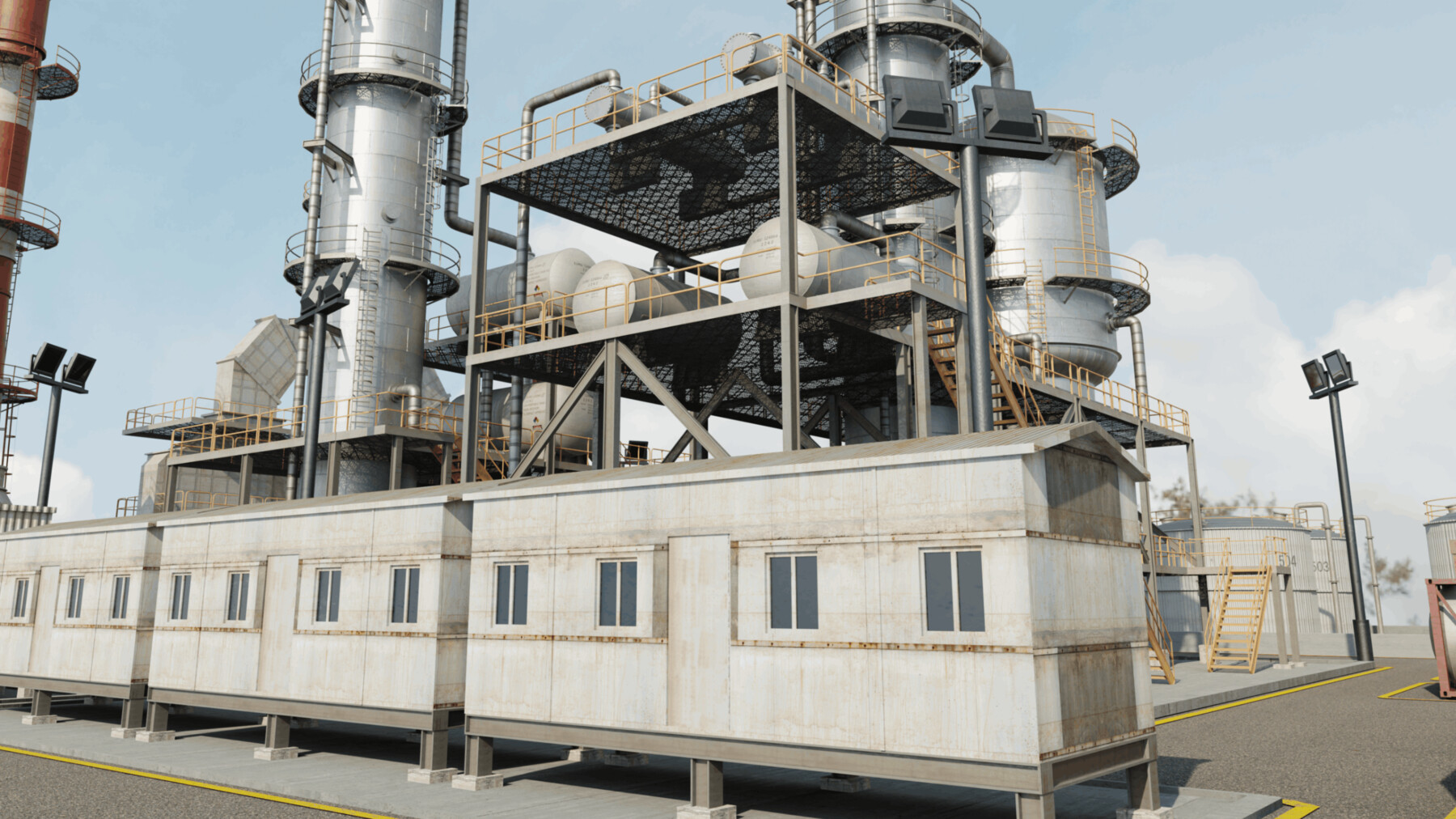 ArtStation - Refinery Unit Scene | Game Assets