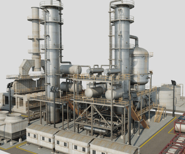 ArtStation - Refinery Unit Scene | Game Assets