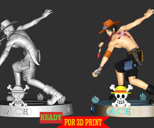 ArtStation - Portgas D. Ace - One Piece | Resources