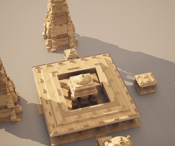 ArtStation - Temple_Bundle_Pack 3D Model | Game Assets