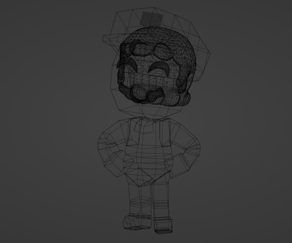 ArtStation - Super Mario Low Poly Rigged 3D Model | Game Assets