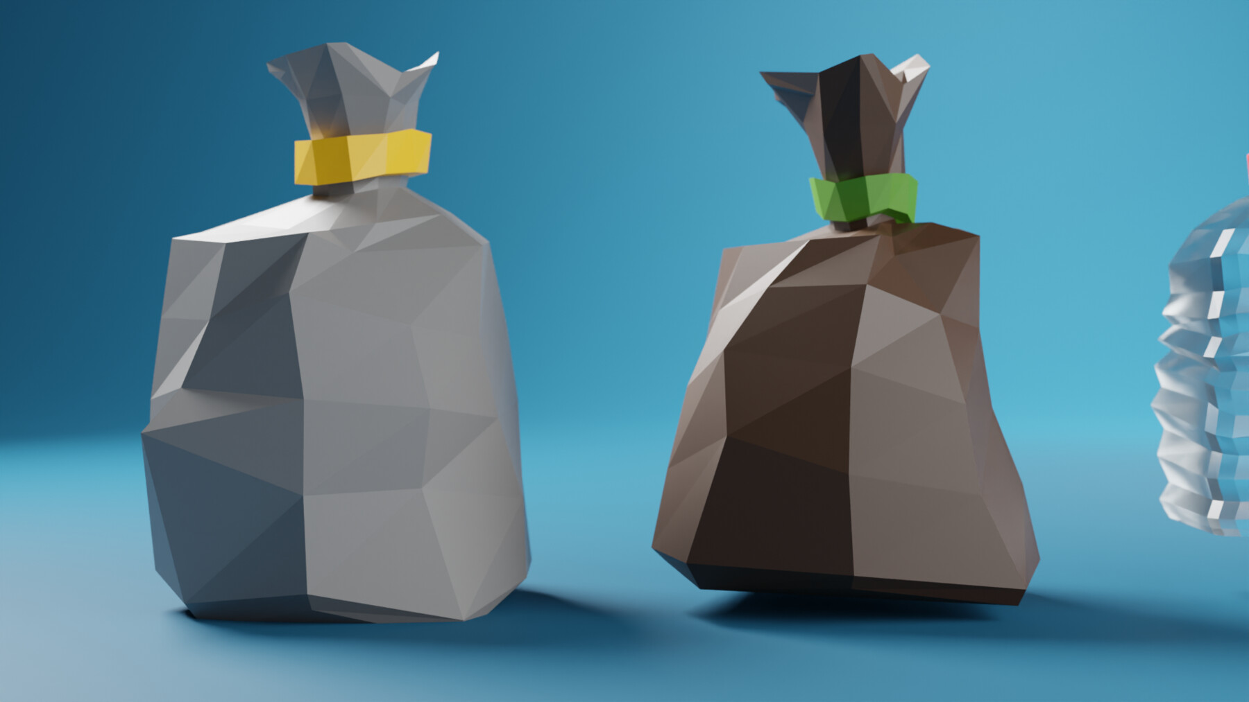 ArtStation - Trash Low Poly 3D Models | Game Assets