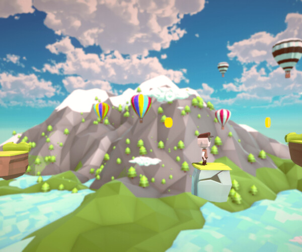 ArtStation - 3D Platformer Game Kit for Unity - Low Poly | Game Assets