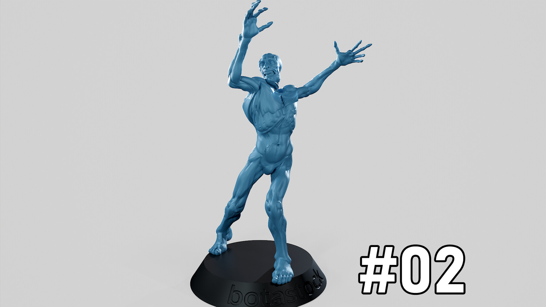 ArtStation - Zombie Undead in Epic Pose 1-5 3D Printable Pack | Resources