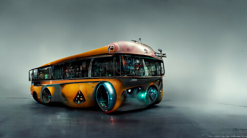 ArtStation - Cyberpunk bus | Artworks