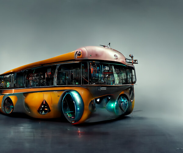 ArtStation - Cyberpunk bus | Artworks