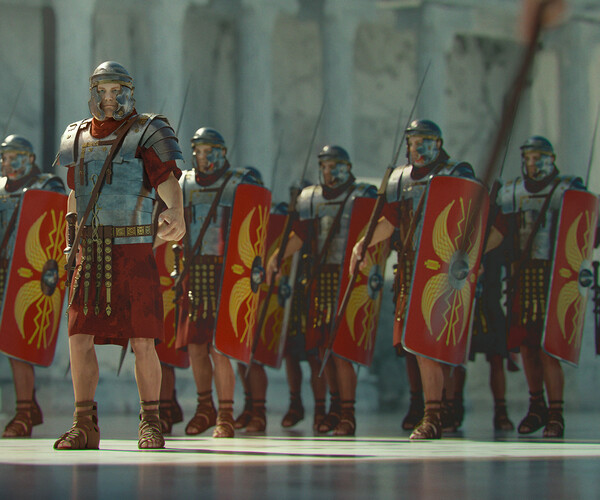 ArtStation - Roman Legionaries - 3D models | Resources