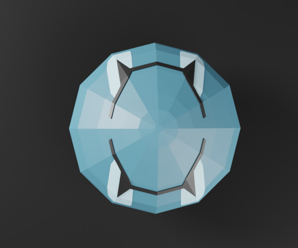 ArtStation - Blue Goomba Super Mario Bros Low Poly 3D Model | Game Assets