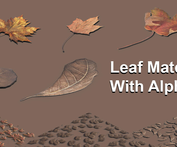 ArtStation - Leaf Materials With Alpha Vol.1 | Game Assets