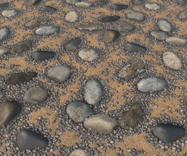 ArtStation - Ground Stone Material | Game Assets