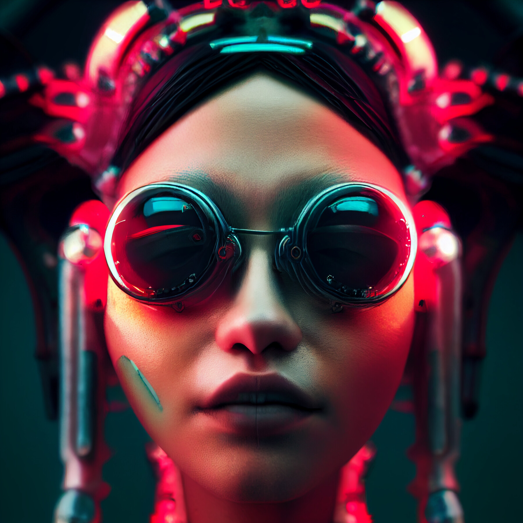 Artstation Cyberpunk Character Steampunk Sunglasses Artworks