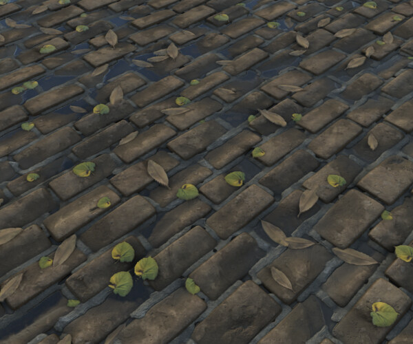ArtStation - 18 Ground Brick Material Pack | Resources